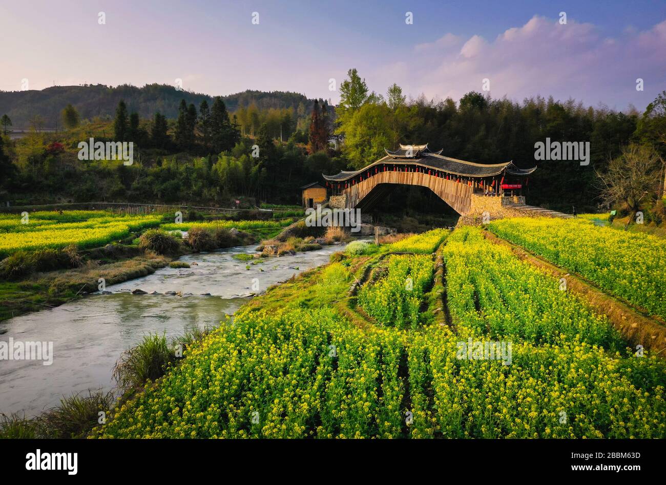 Countryside landscape of China's traditional and historic village Stock ...