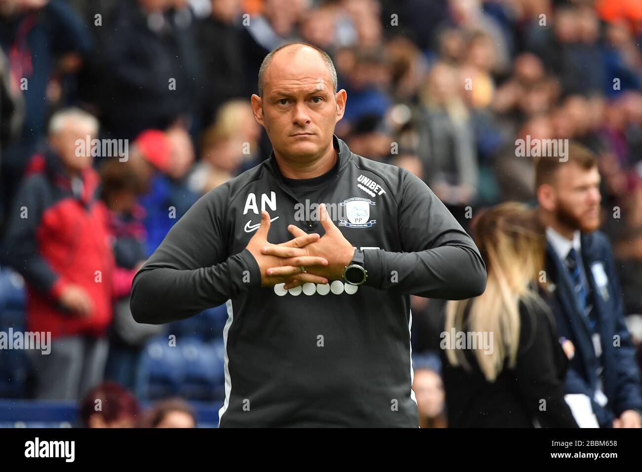 Preston North End manager Alex Neil Stock Photo - Alamy