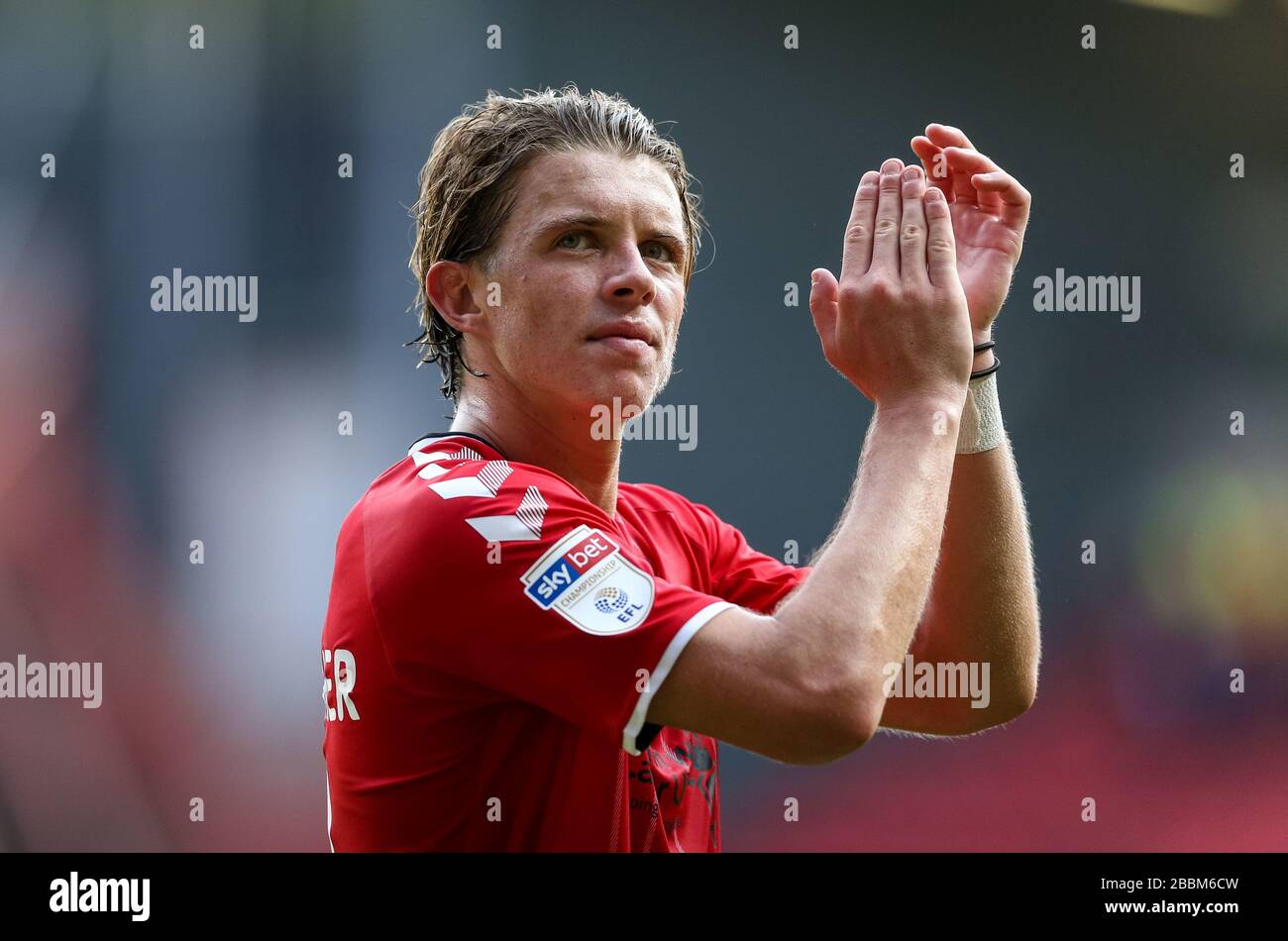 Charlton Athletic's Conor Gallagher celebrates after the game Stock ...