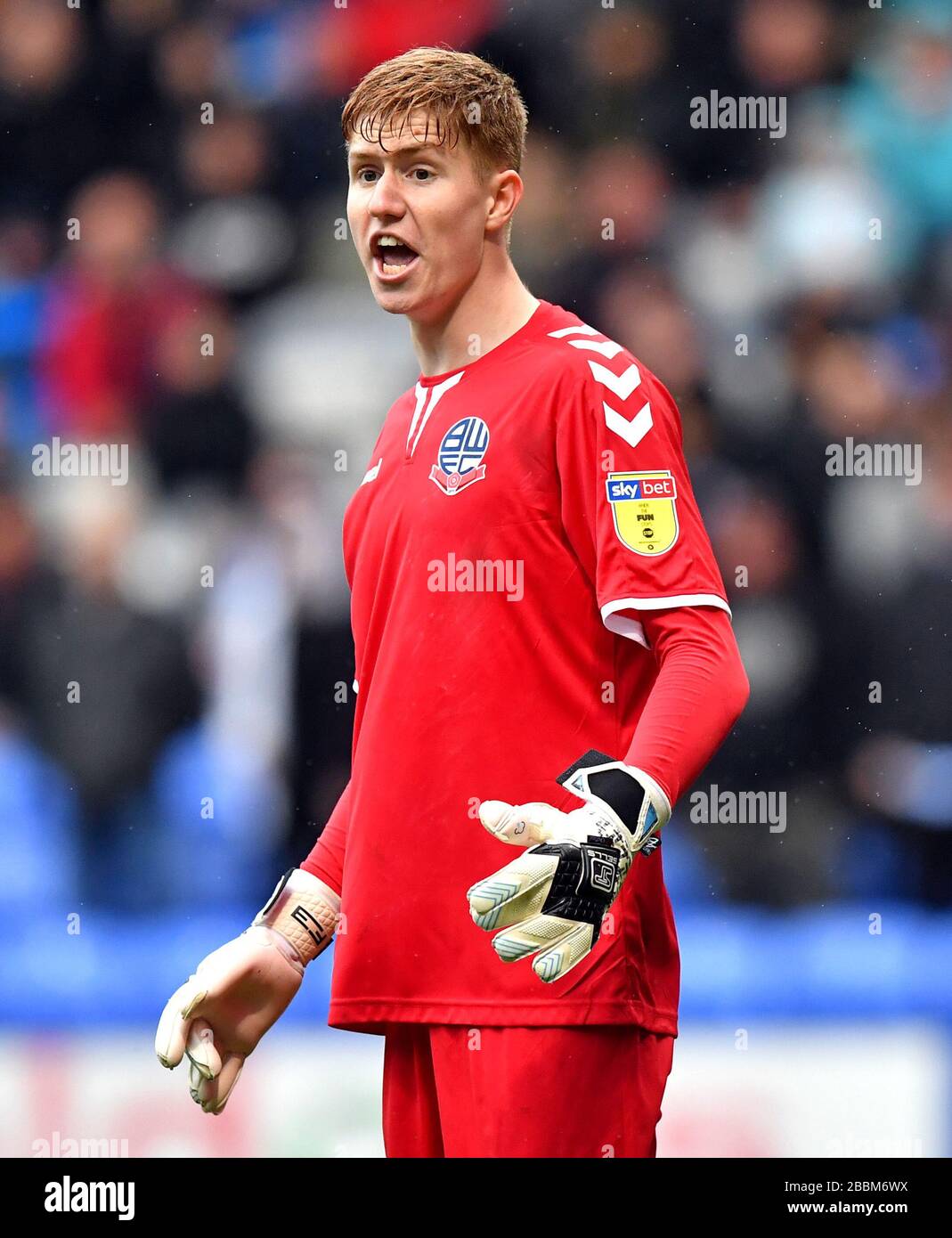 Bolton Wanderers' Goalkeeper Matthew Alexander in action Stock Photo ...