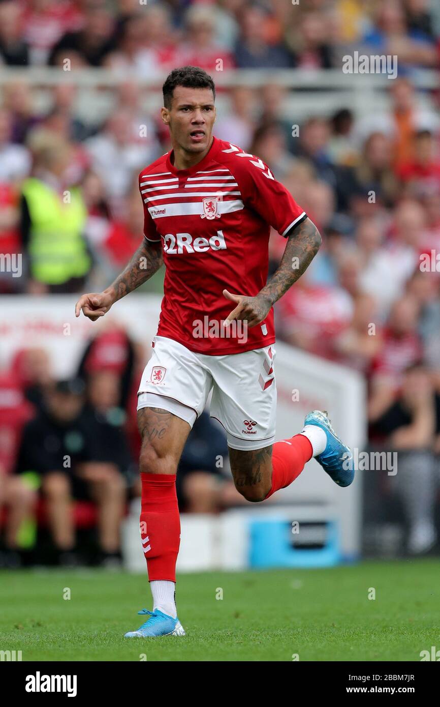 Middlesbrough's Marvin Johnson Stock Photo - Alamy