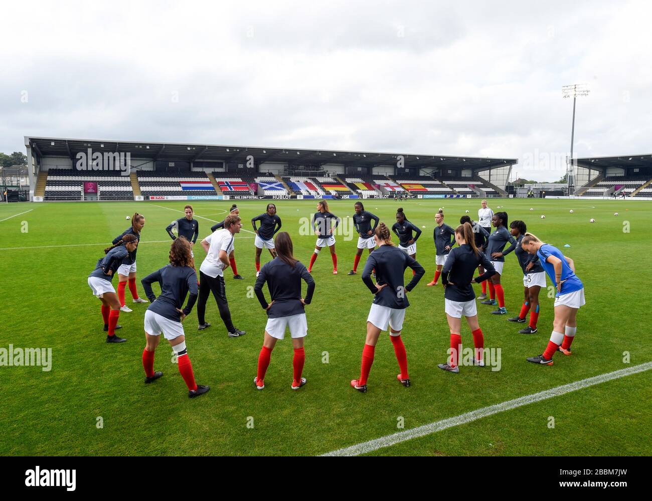 The France team during the warm up Stock Photo - Alamy