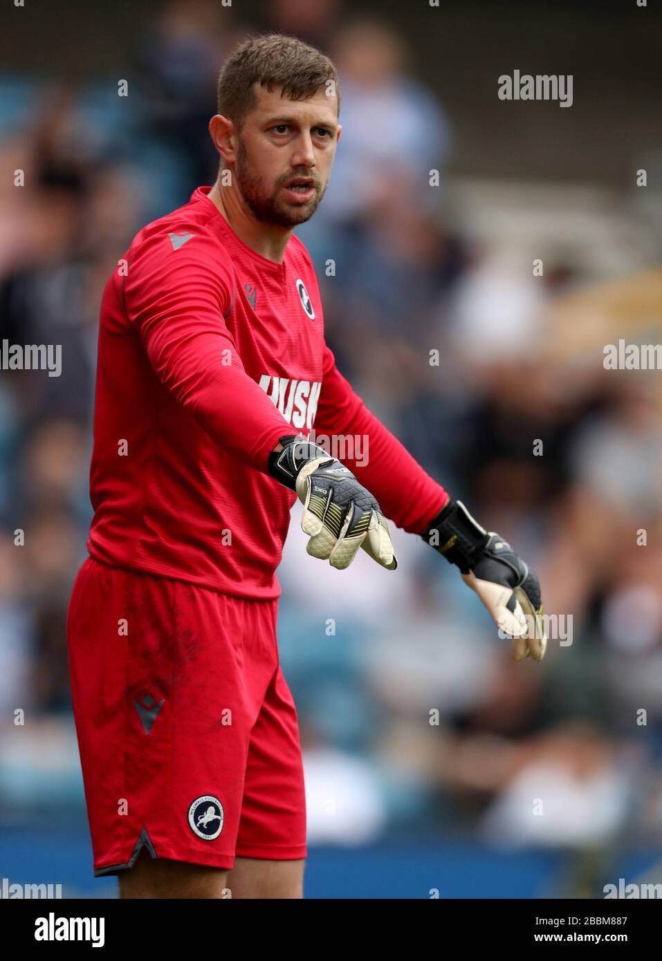 Millwall goalkeeper Frank Fielding in action Stock Photo - Alamy