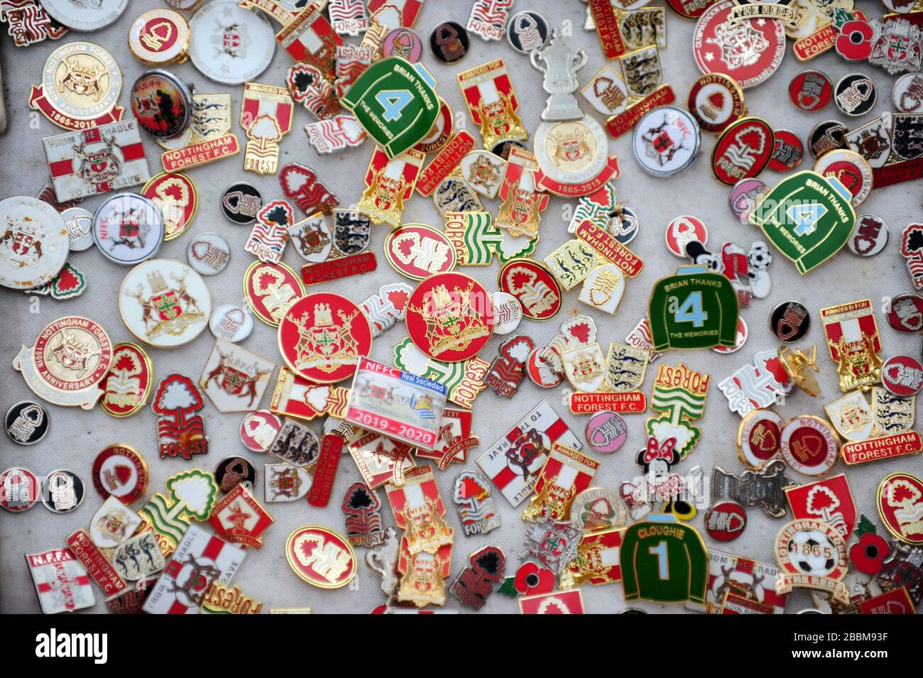 A merchandise stand outside the stadium before the game Stock Photo - Alamy