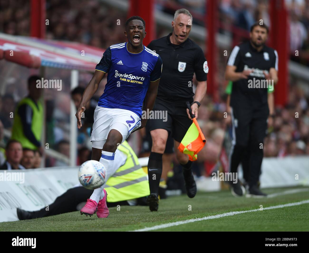 Birmingham City's Wes Harding shows his frustration Stock Photo - Alamy