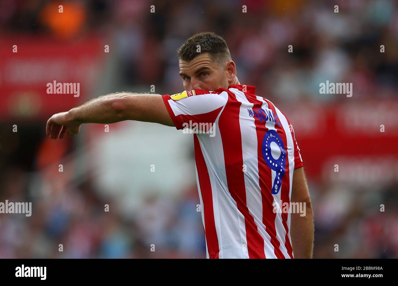 Stoke City's Sam Vokes Stock Photo - Alamy