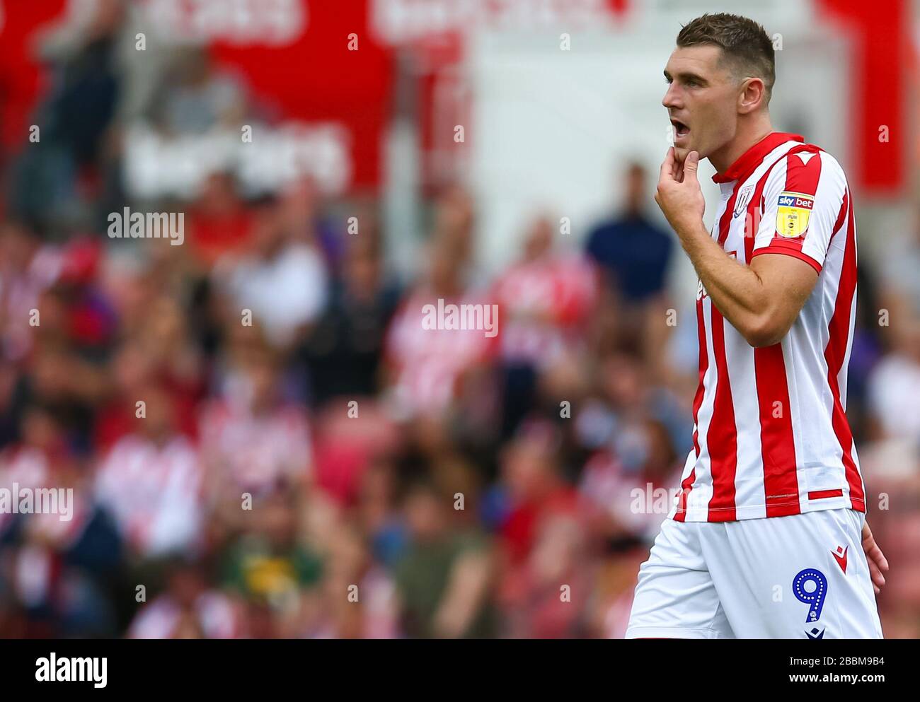 Stoke City's Sam Vokes Stock Photo - Alamy