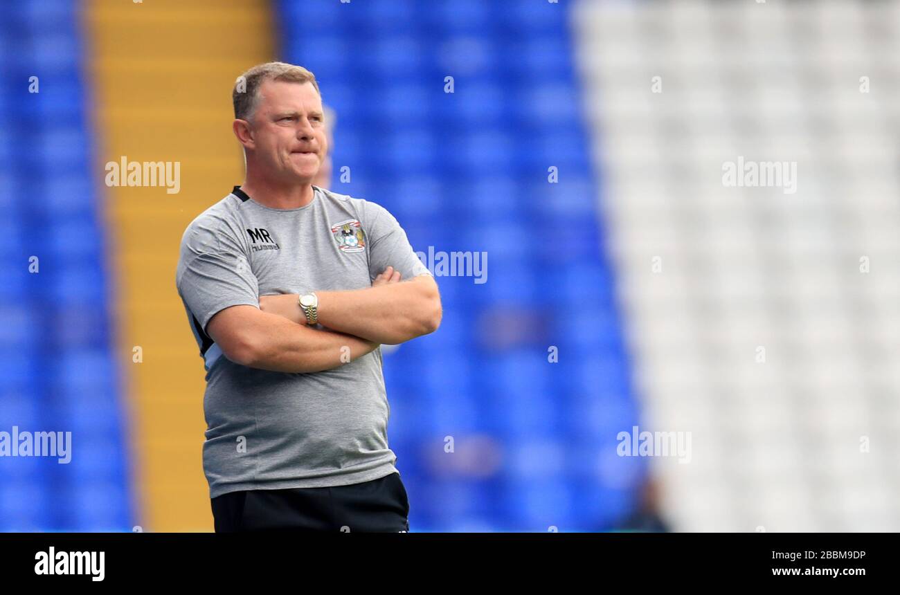 Coventry City manager Mark Robbins Stock Photo - Alamy