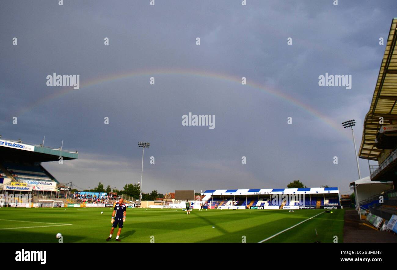 General view of Bristol Rovers Memorial Stadium Stock Photo - Alamy