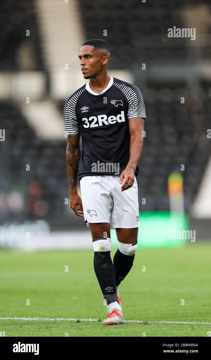 Derby County's Max Lowe during the Pre-Season Friendly at Pride Park ...