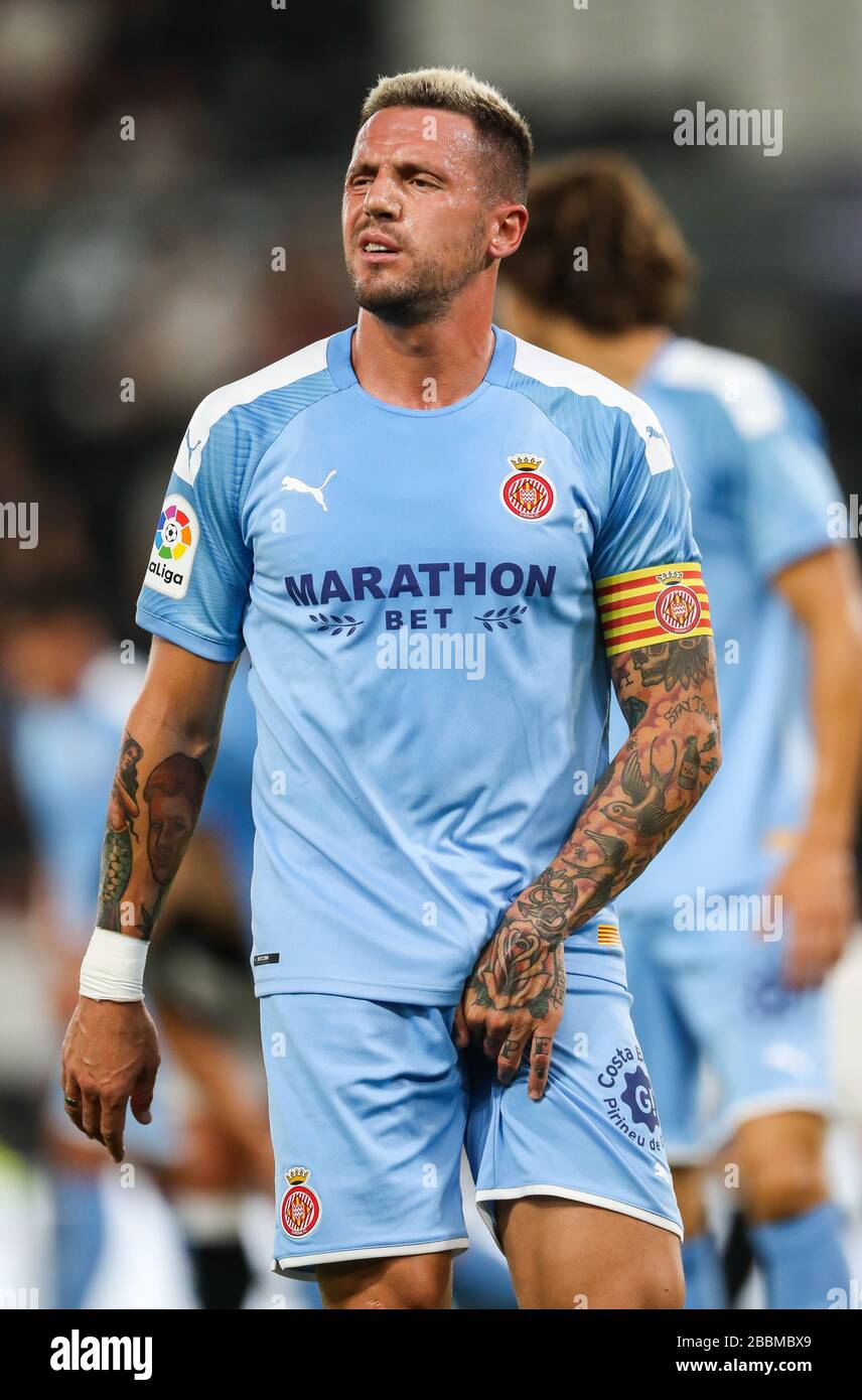 Girona's captain Alex Granell during the Pre-Season Friendly at Pride ...