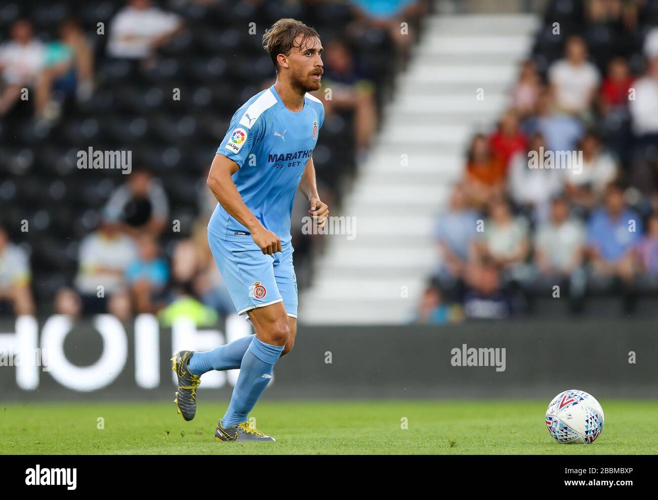 Girona's Marc Muniesa during the Pre-Season Friendly at Pride Park ...