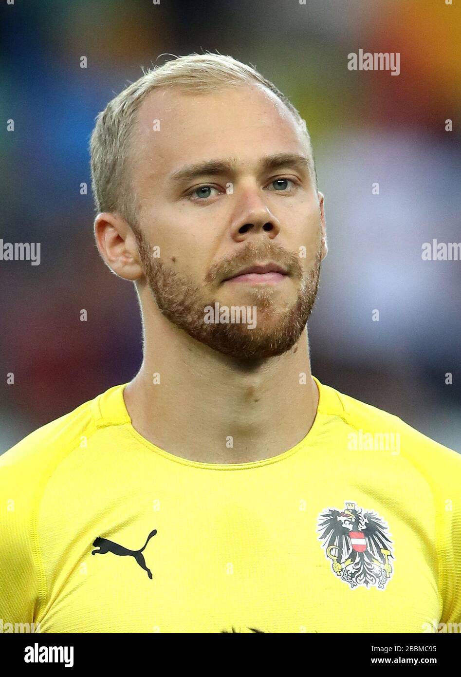 Austria goalkeeper Alexander Schlager Stock Photo - Alamy
