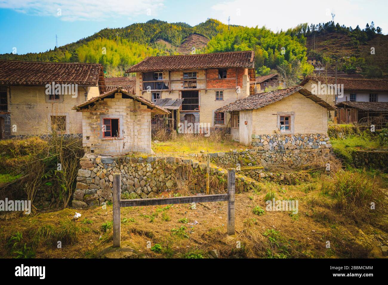 Countryside landscape of China's traditional and historic village Stock ...
