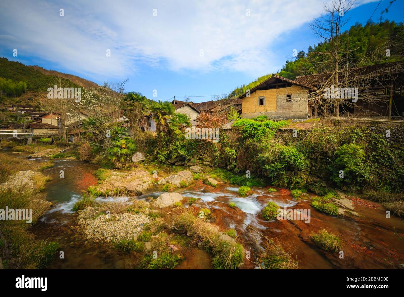 Countryside landscape of China's traditional and historic village Stock ...