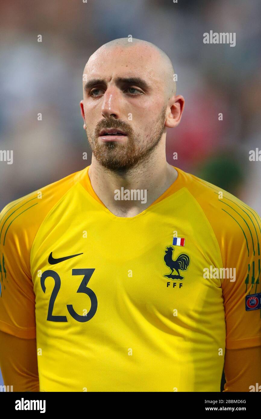 France U21 goalkeeper Paul Bernardoni Stock Photo - Alamy