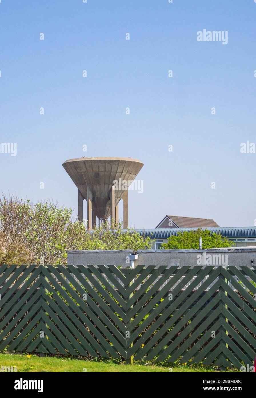 Water Tower in brutalist brutalism style Balivanich, Benbecula, Outer ...