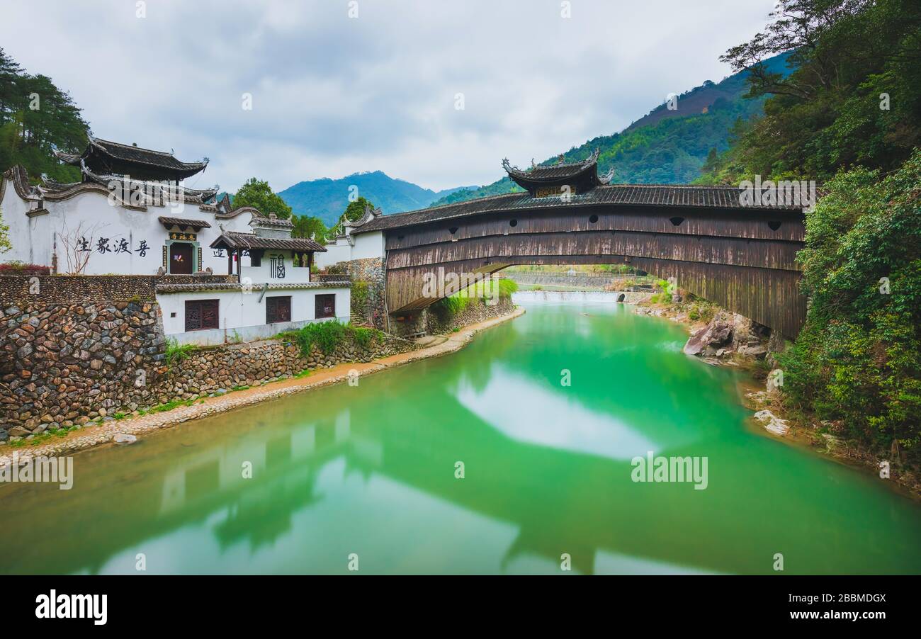 Countryside landscape of China's traditional and historic village Stock ...
