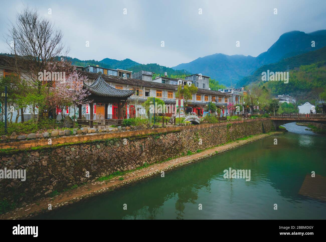 Countryside landscape of China's traditional and historic village Stock ...
