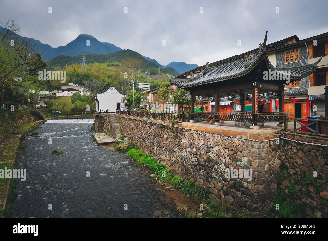 Countryside landscape of China's traditional and historic village Stock ...