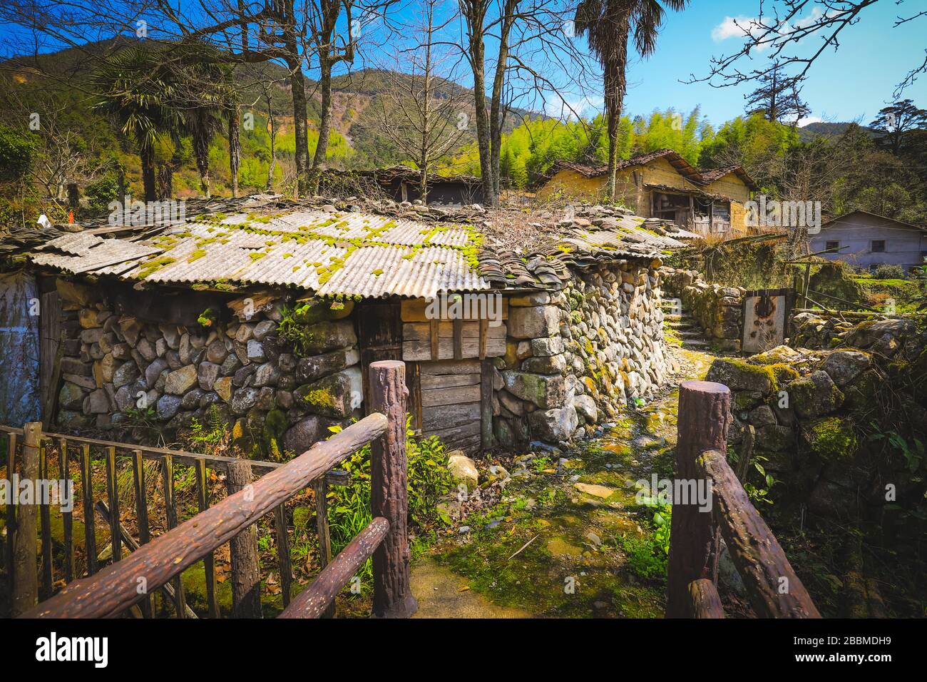 Countryside landscape of China's traditional and historic village Stock ...