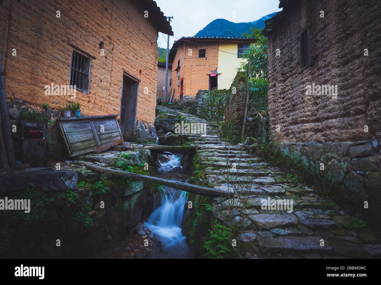 Countryside landscape of China's traditional and historic village Stock ...