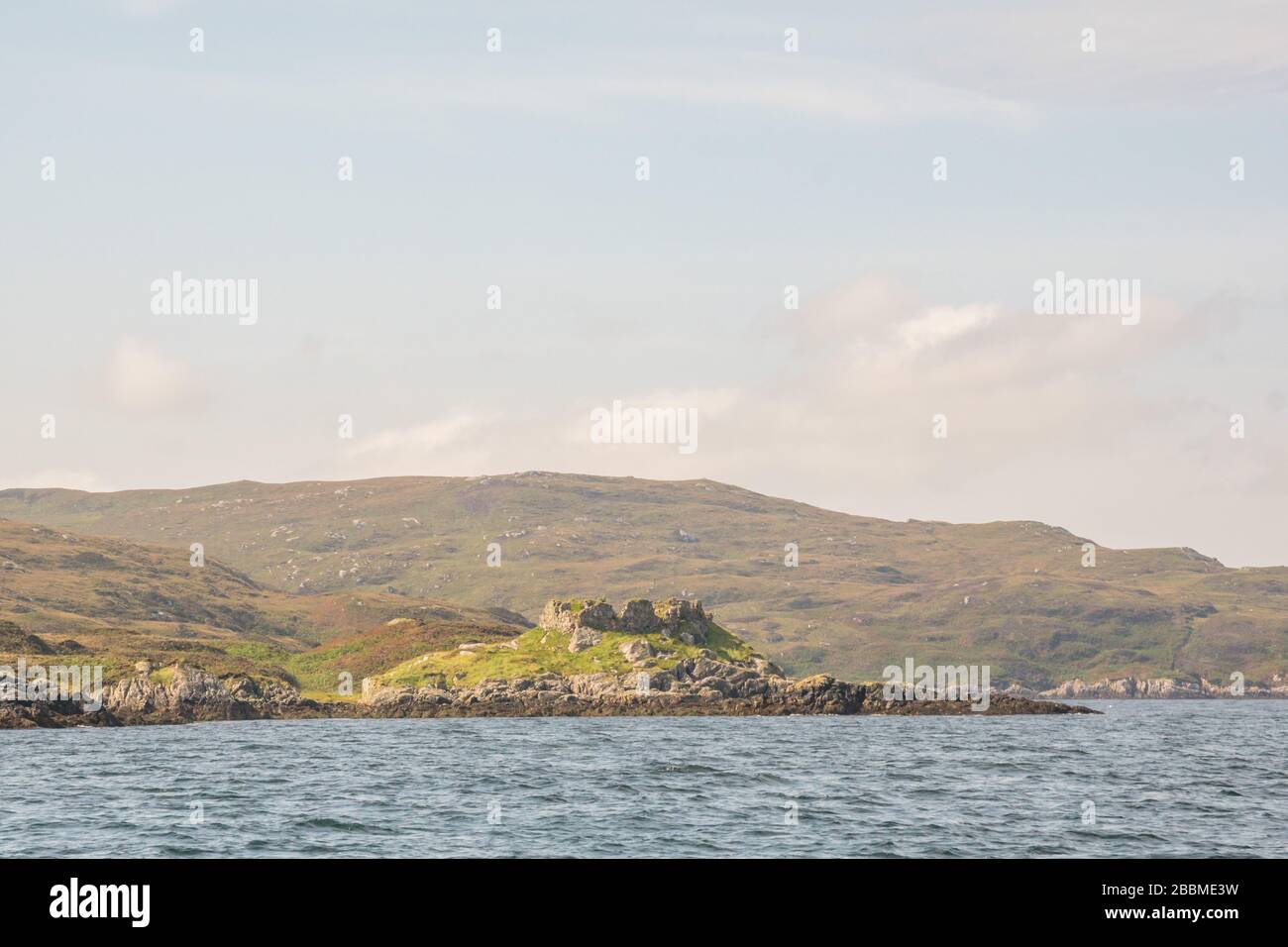 Calvay Castle, Lochboisdale, Loch Boisdale, Caisteal Calbhaigh, South ...