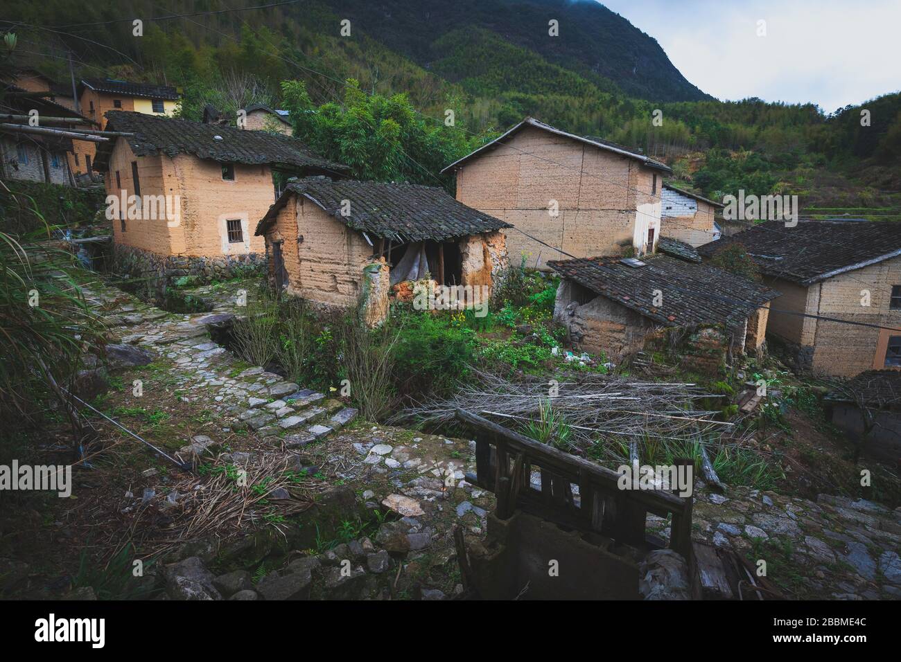 Countryside landscape of China's traditional and historic village Stock ...