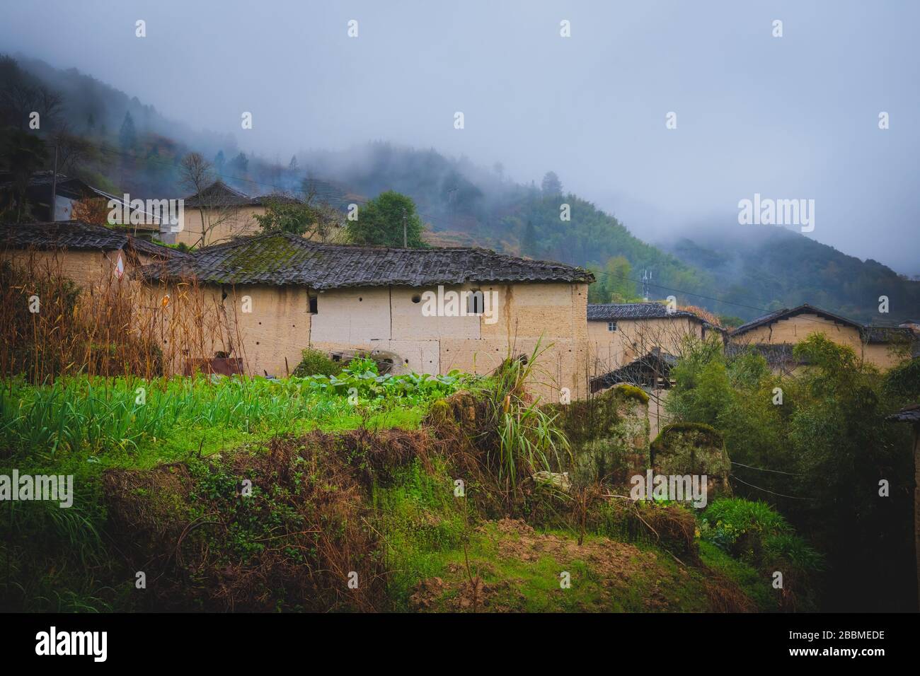 Countryside landscape of China's traditional and historic village Stock ...