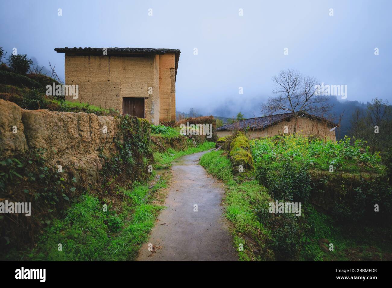 Countryside landscape of China's traditional and historic village Stock ...