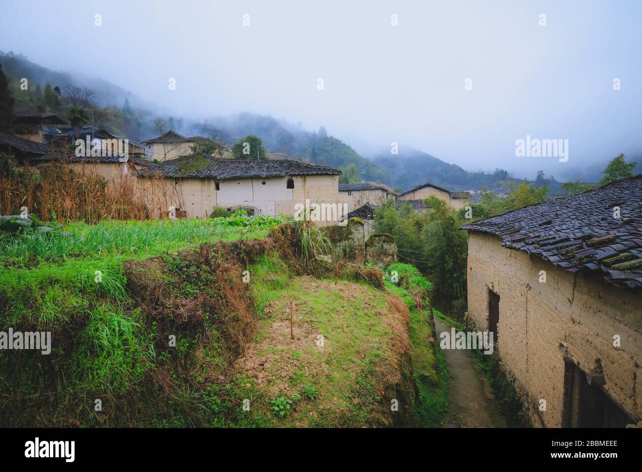 Countryside landscape of China's traditional and historic village Stock ...
