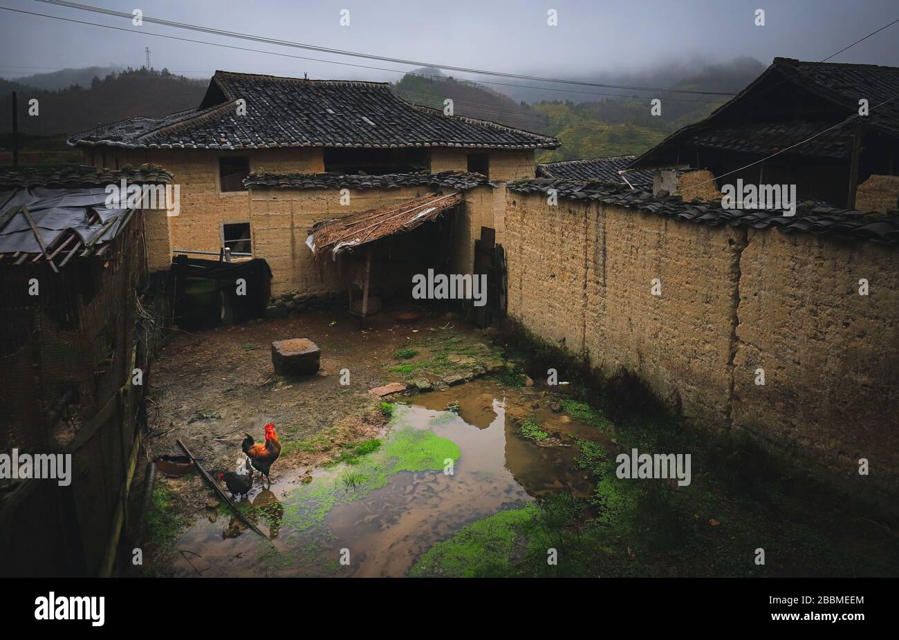 Countryside landscape of China's traditional and historic village Stock ...