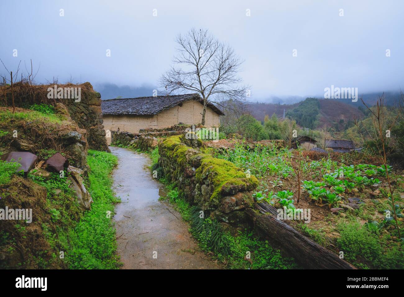 Countryside landscape of China's traditional and historic village Stock ...