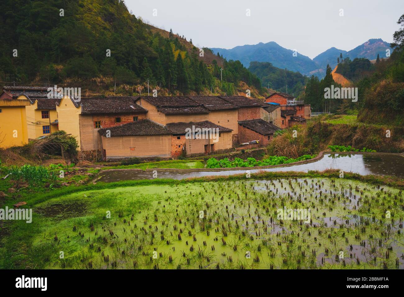 Countryside landscape of China's traditional and historic village Stock ...
