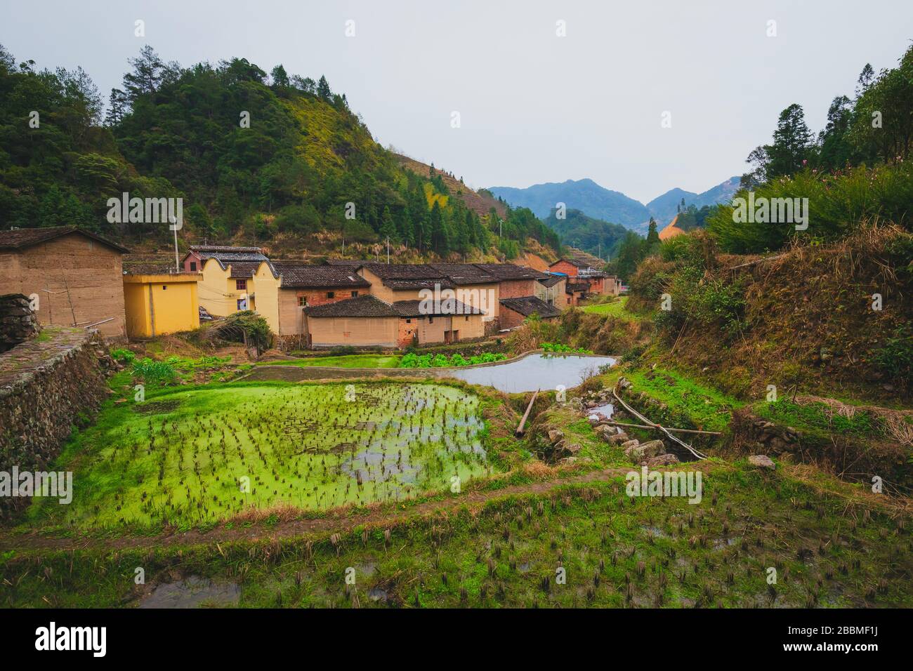 Countryside landscape of China's traditional and historic village Stock ...