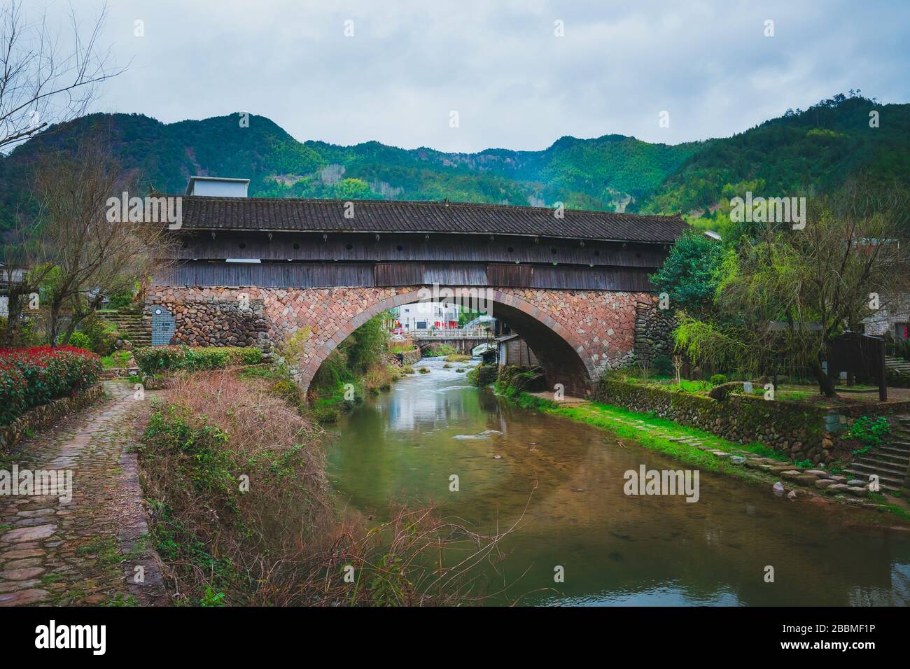 Countryside landscape of China's traditional and historic village Stock ...