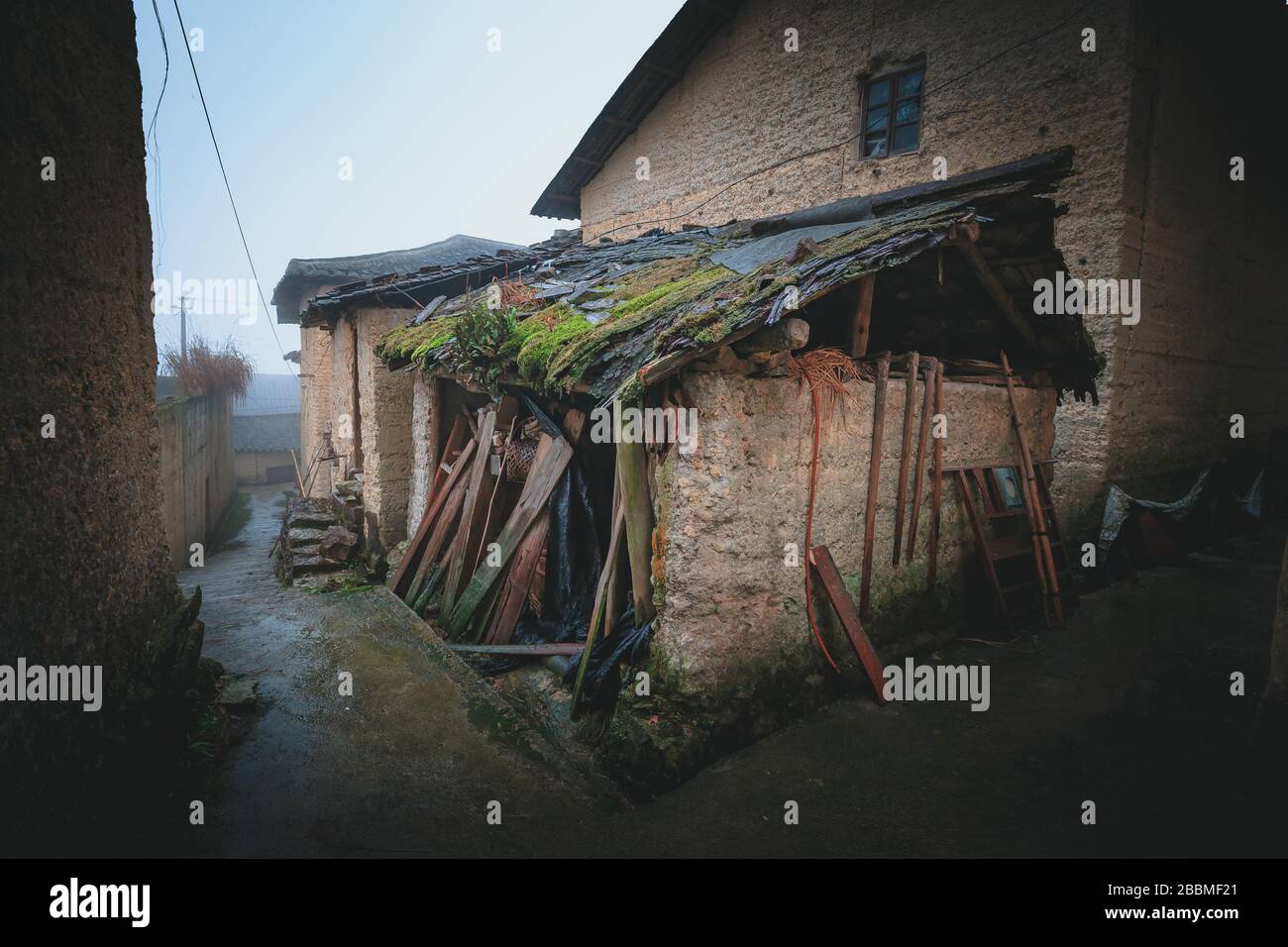 Countryside landscape of China's traditional and historic village Stock ...