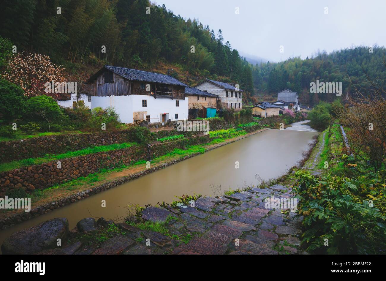 Countryside landscape of China's traditional and historic village Stock ...