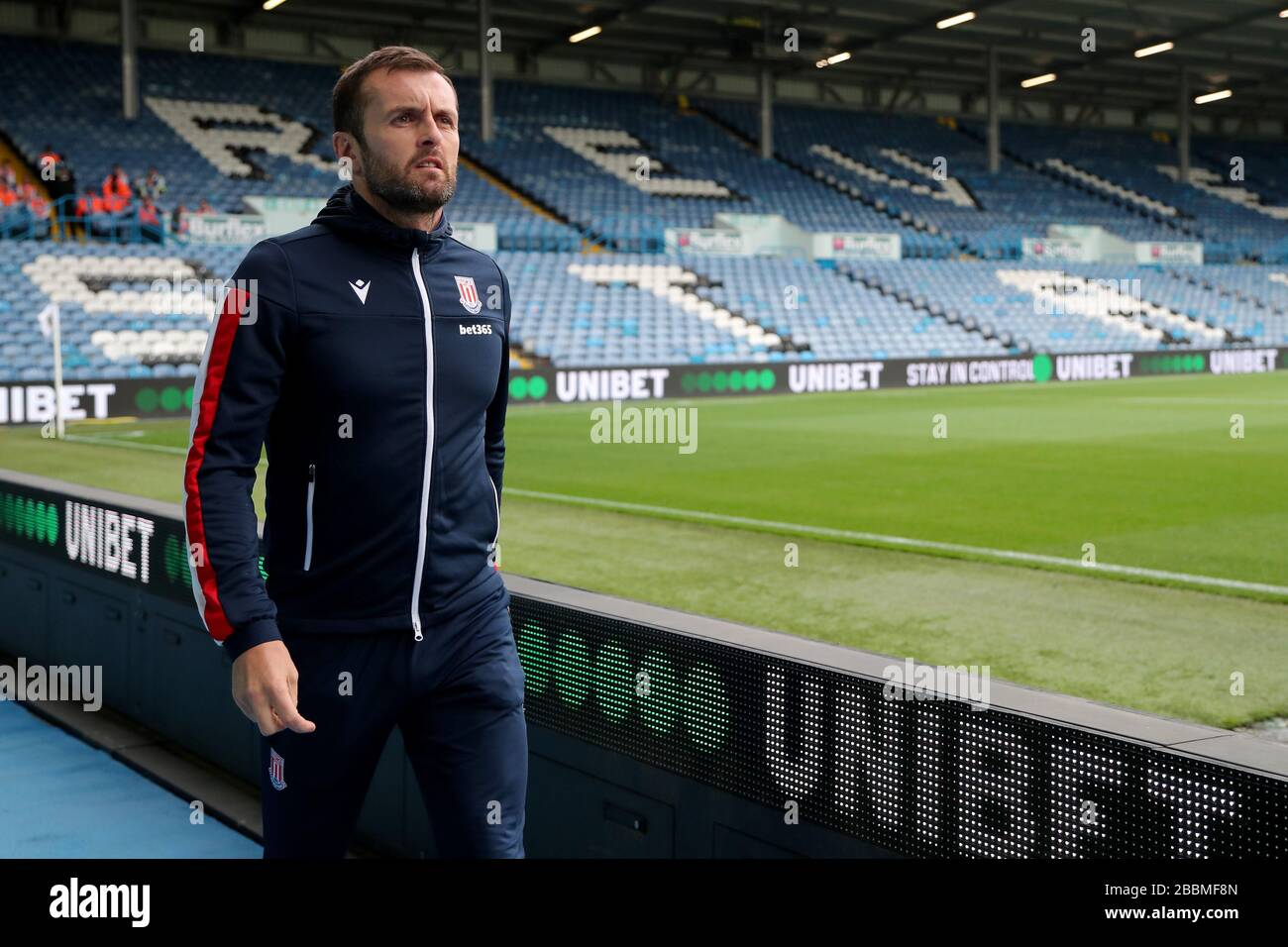 Stoke City manager Nathan Jones arrives for the match Stock Photo - Alamy