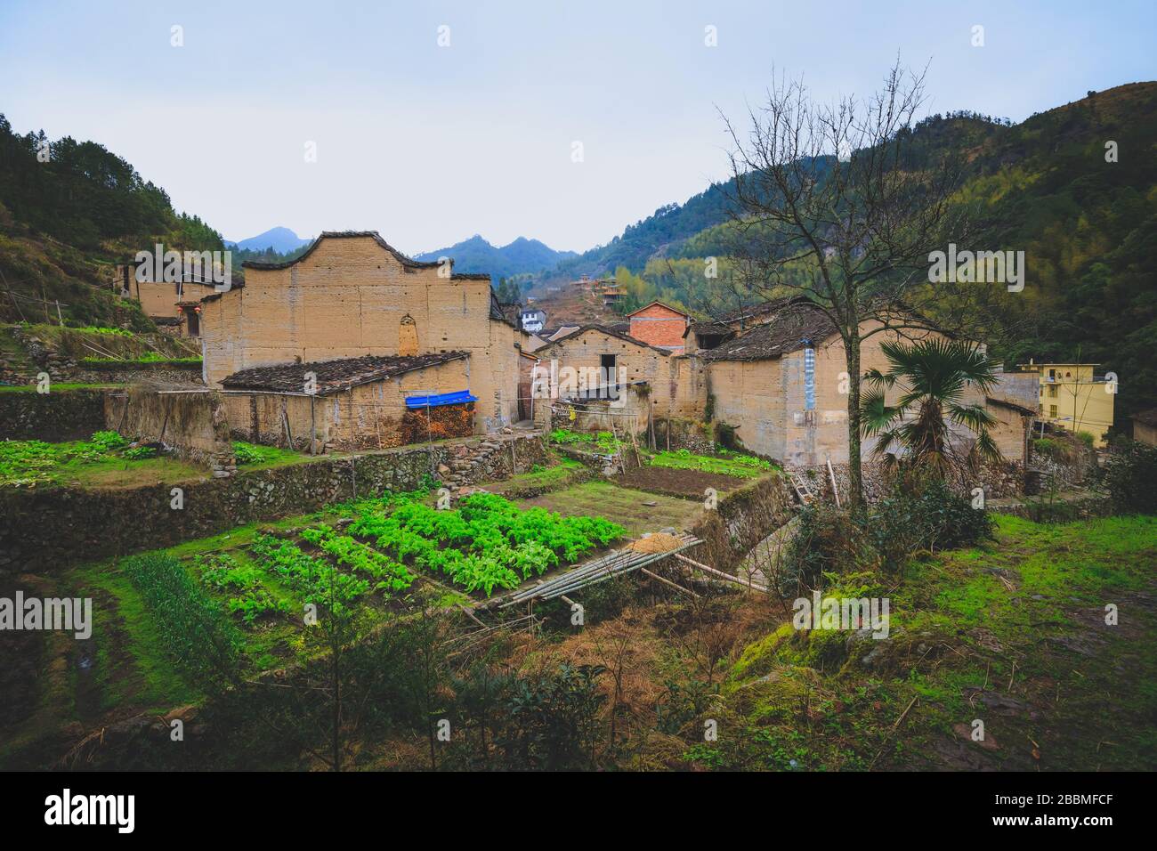 Countryside landscape of China's traditional and historic village Stock ...