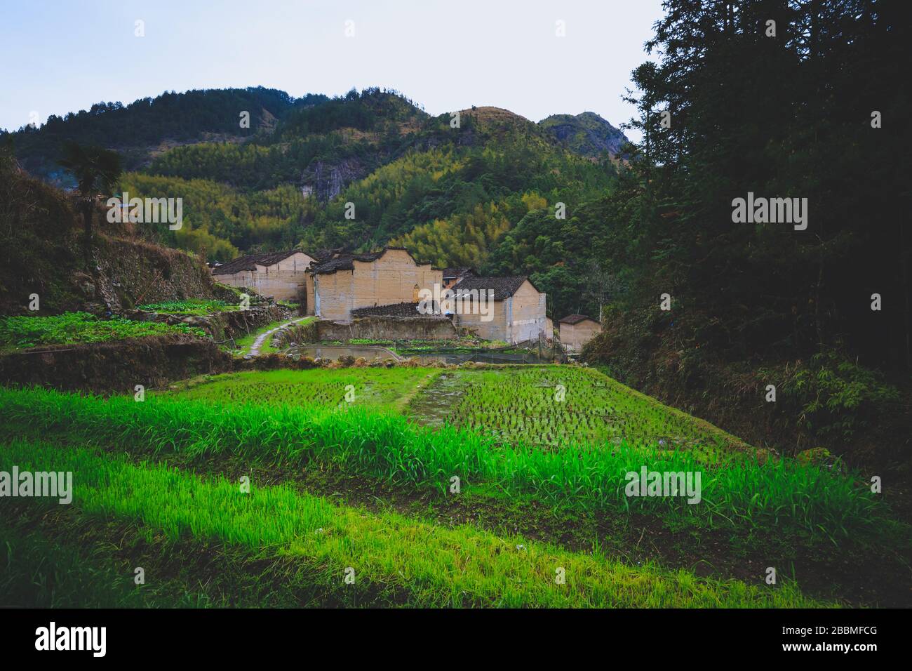 Countryside landscape of China's traditional and historic village Stock ...
