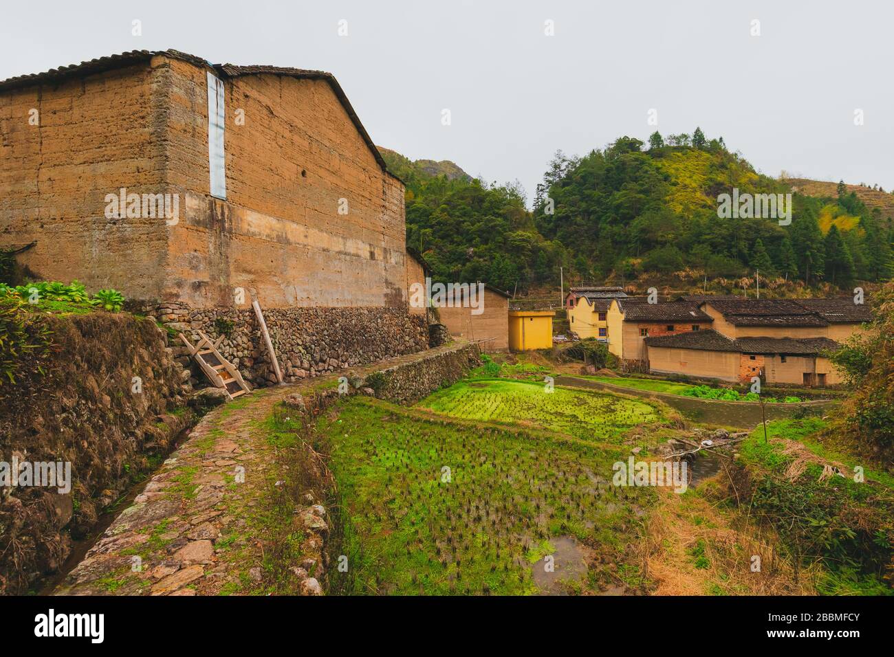Countryside landscape of China's traditional and historic village Stock ...