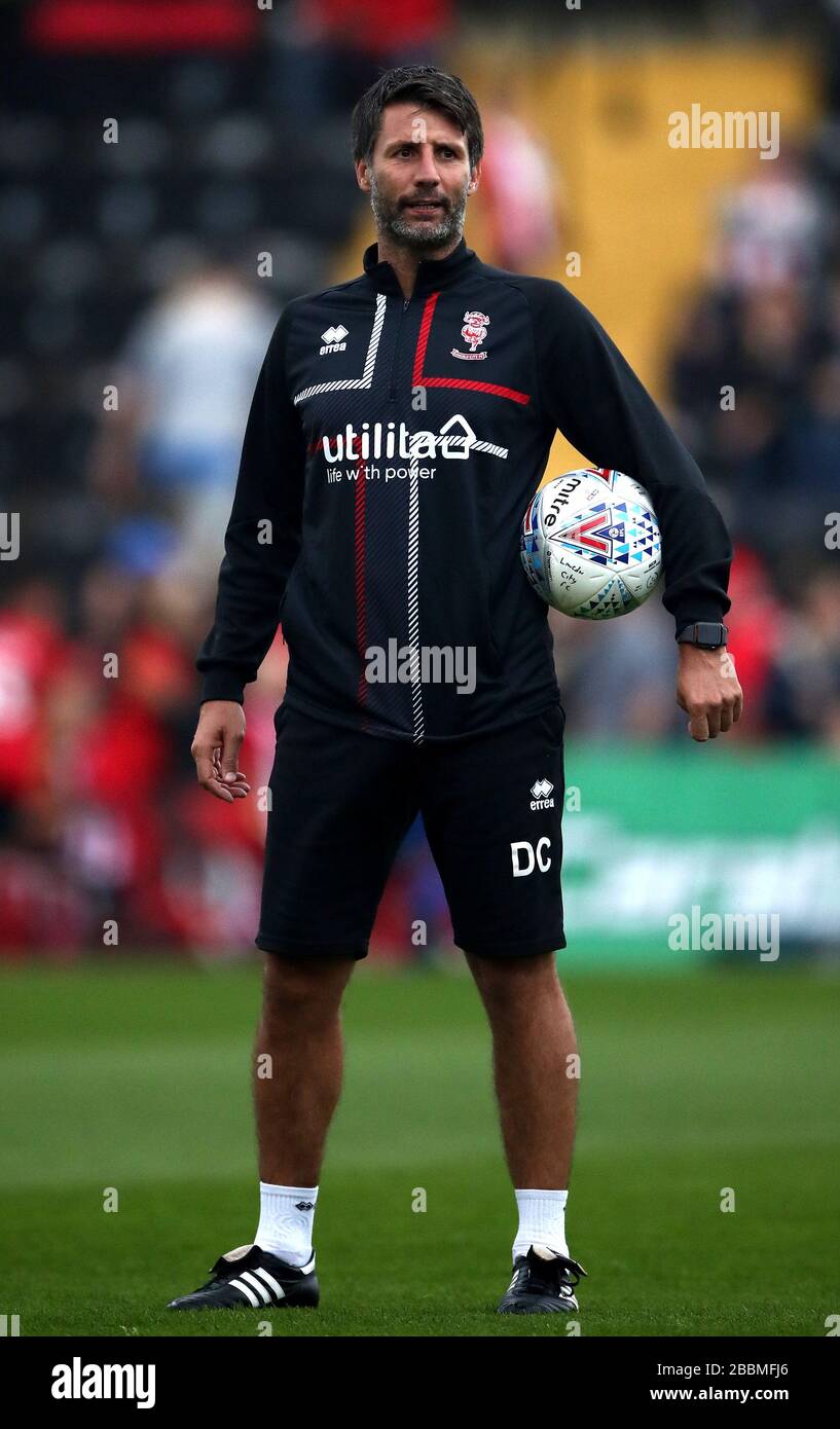 Lincoln City manager Danny Cowley Stock Photo - Alamy