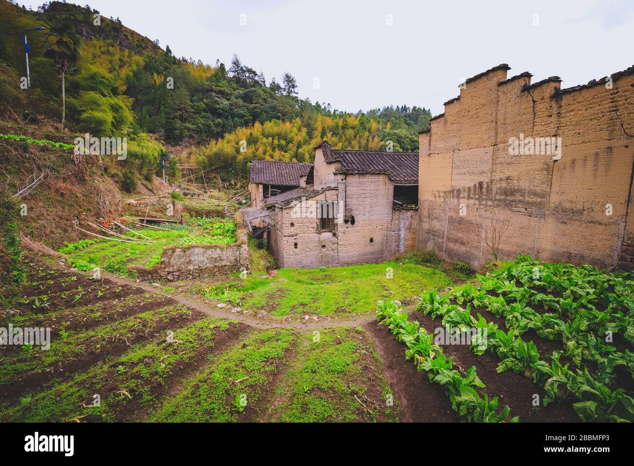 Countryside landscape of China's traditional and historic village Stock ...