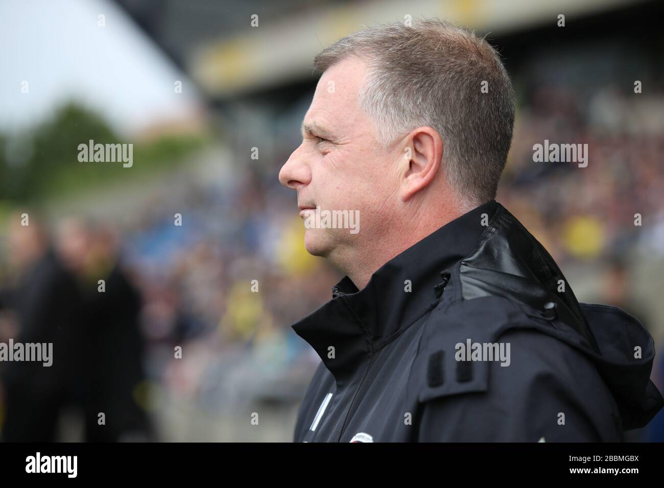 Coventry City manager Mark Robins before kick off of the Sky Bet League ...