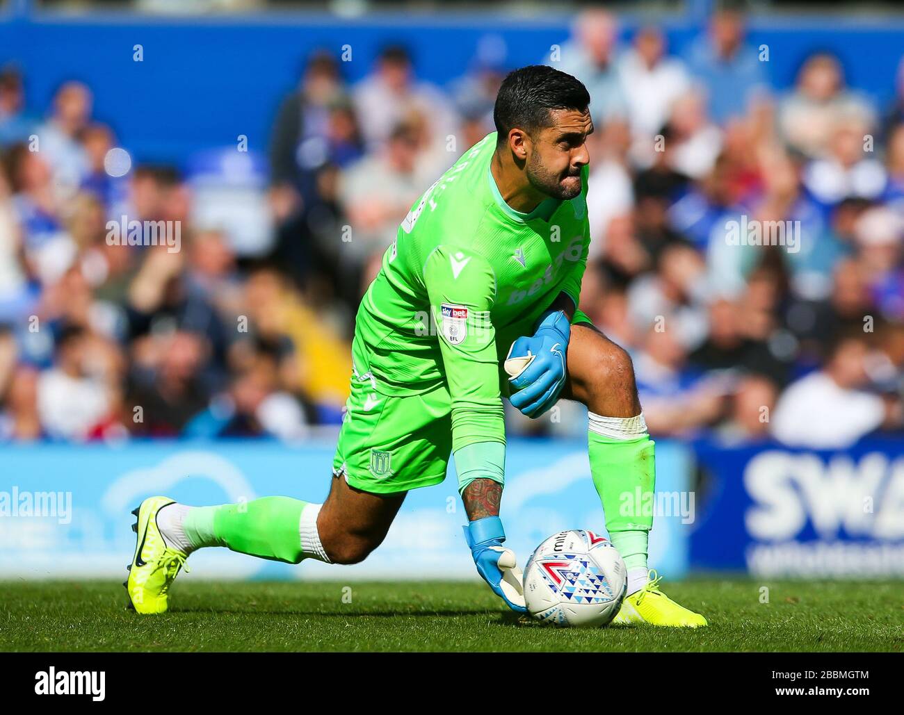 Stoke City goalkeeper Adam Federici during the Sky Bet Championship at ...