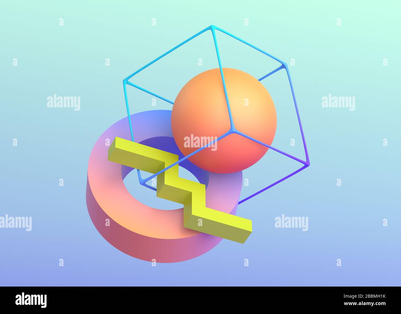 Geometry and 3d shapes hi-res stock photography and images - Alamy