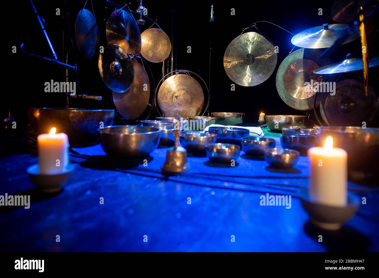 Music therapy on the special kind of musical bowls, relax, rest for ...