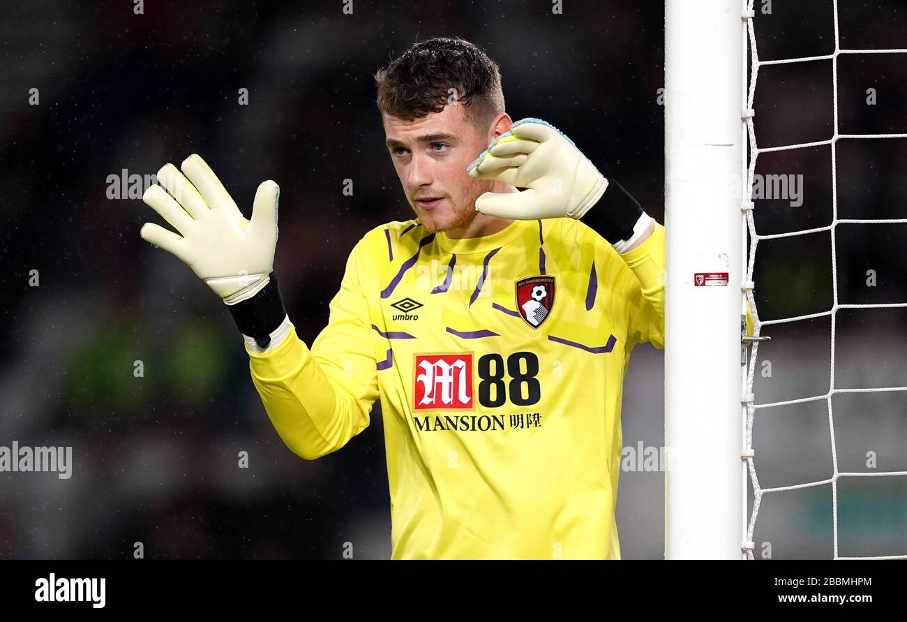 Bournemouth goalkeeper Mark Travers Stock Photo - Alamy