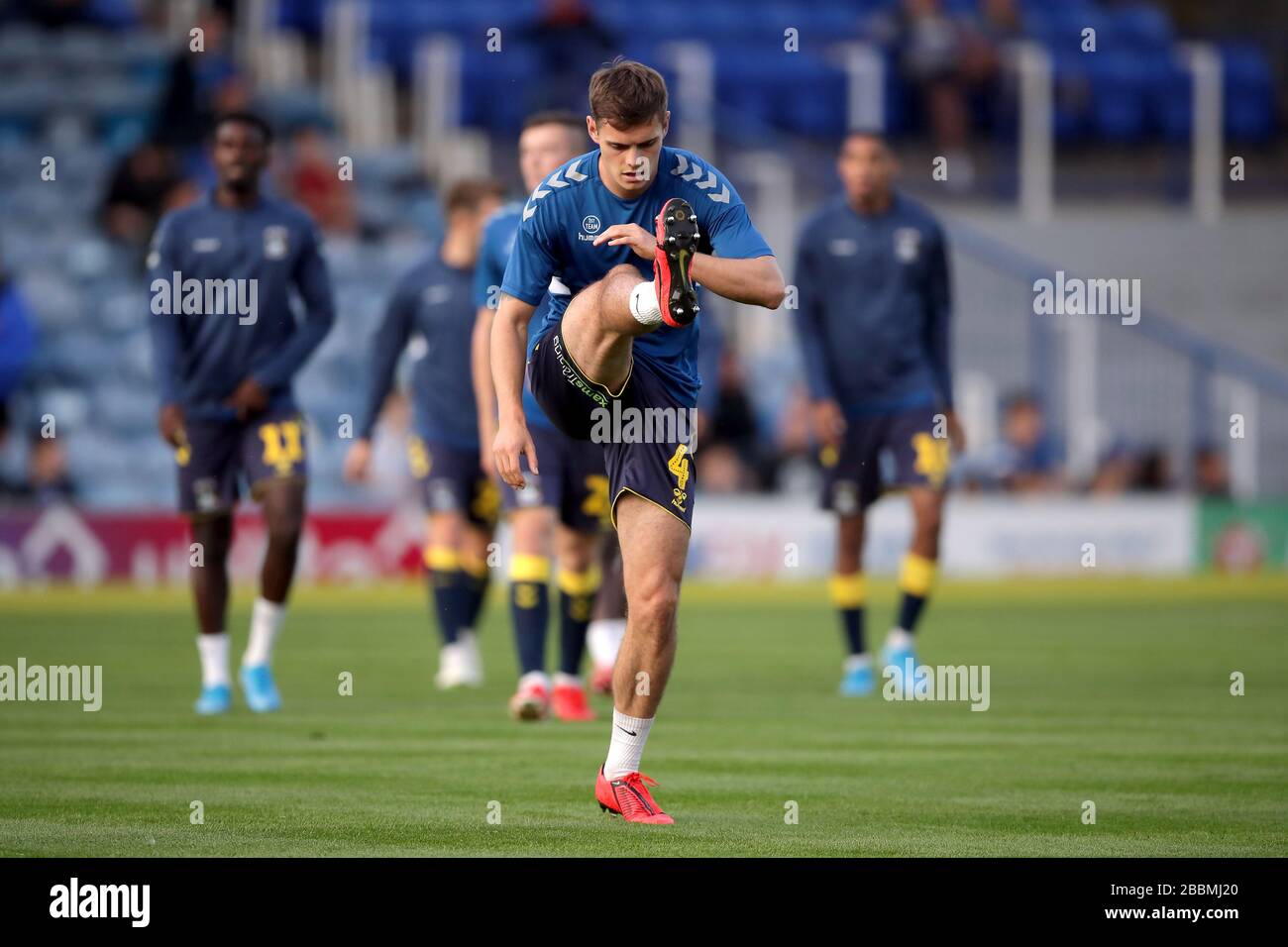 Coventry City's Michael Rose warms up before the game Stock Photo - Alamy
